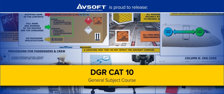 Avsoft Releases DGR CAT 10 eLearning Course for Pilots Avsoft Releases DGR CAT 10 eLearning Course for Pilots